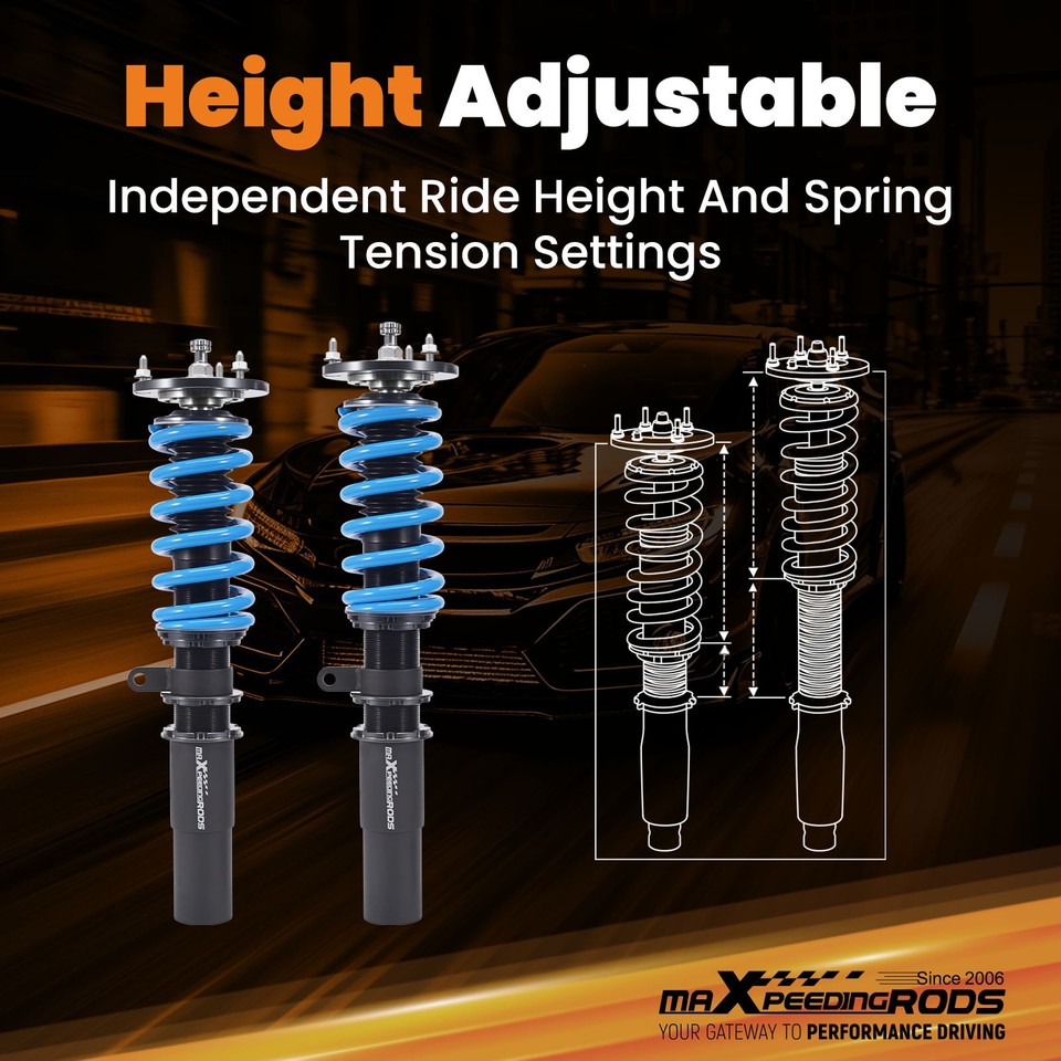 Coilover 24 Ways Adjustable Damper For BMW E60 525xi 535i 528i xDrive ...
