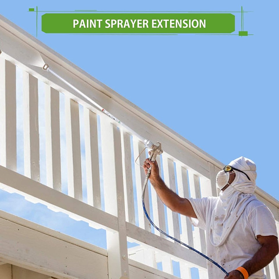 Airless Paint Sprayer Extension Rod 3 Pack 30cm 50cm 75cm with Red ...