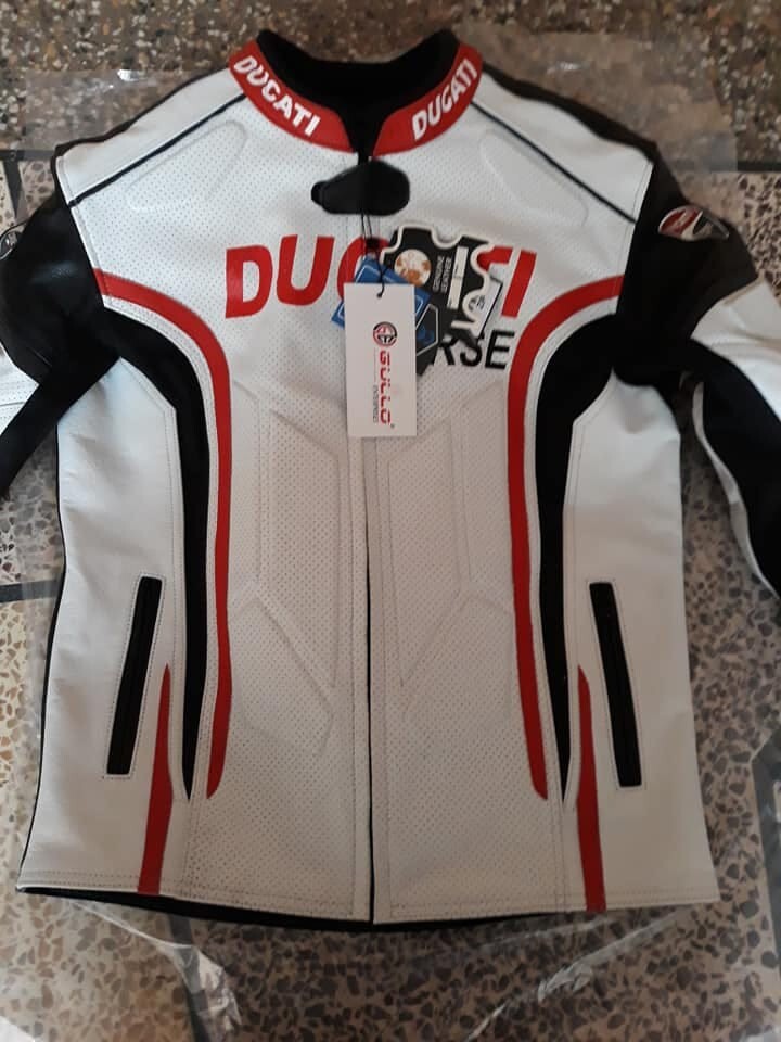 Ducati Jacket Motorcycle Motorbike Leather racing Riding Road jacket CE ...