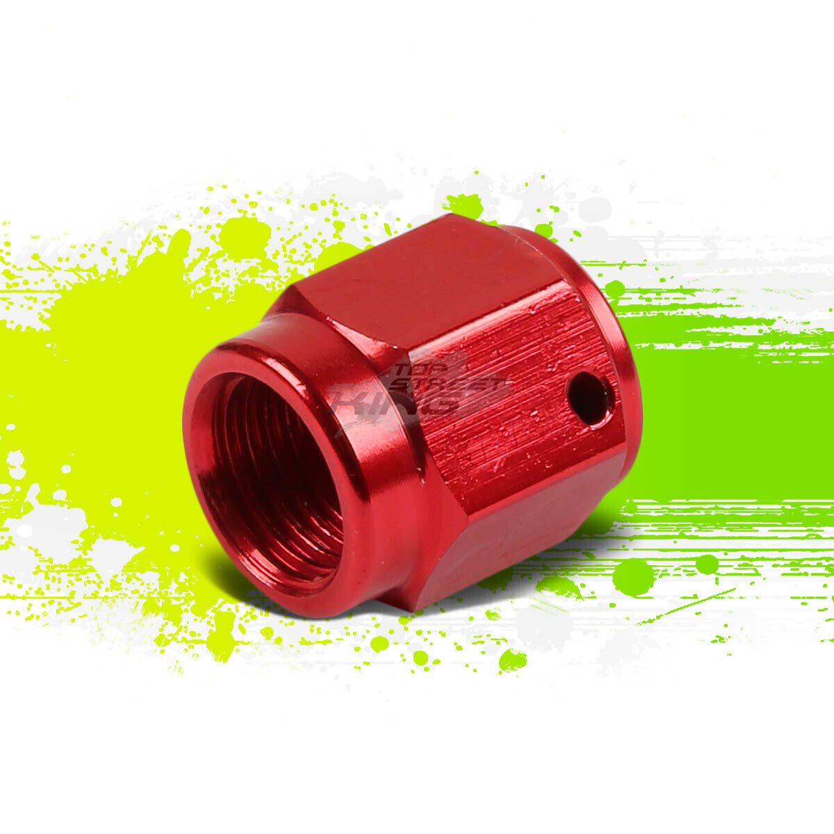 RED ANODIZED ALUMINUM 4-AN AN4 1/4"ADAPTER FEMALE FLARE END CAP/PLUG ...