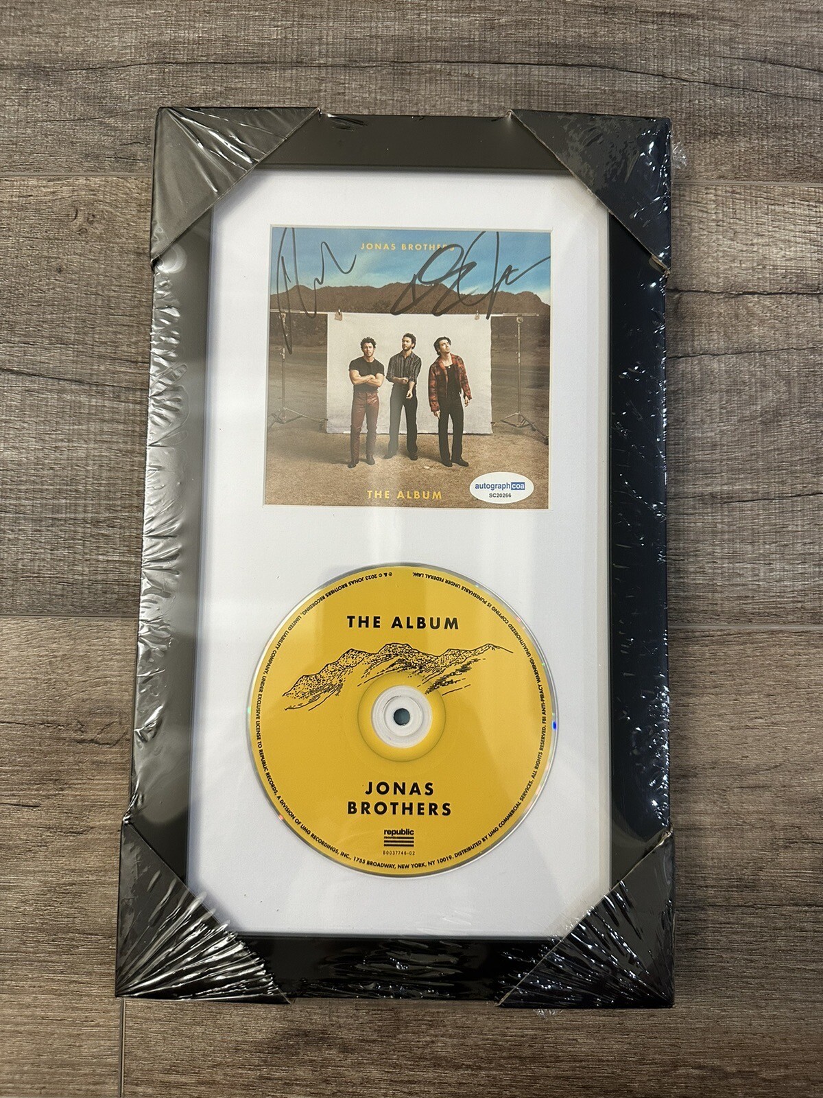 Jonas Brothers Signed Autographed The Album CD 12x7 in Frame w/ COA ALL ...
