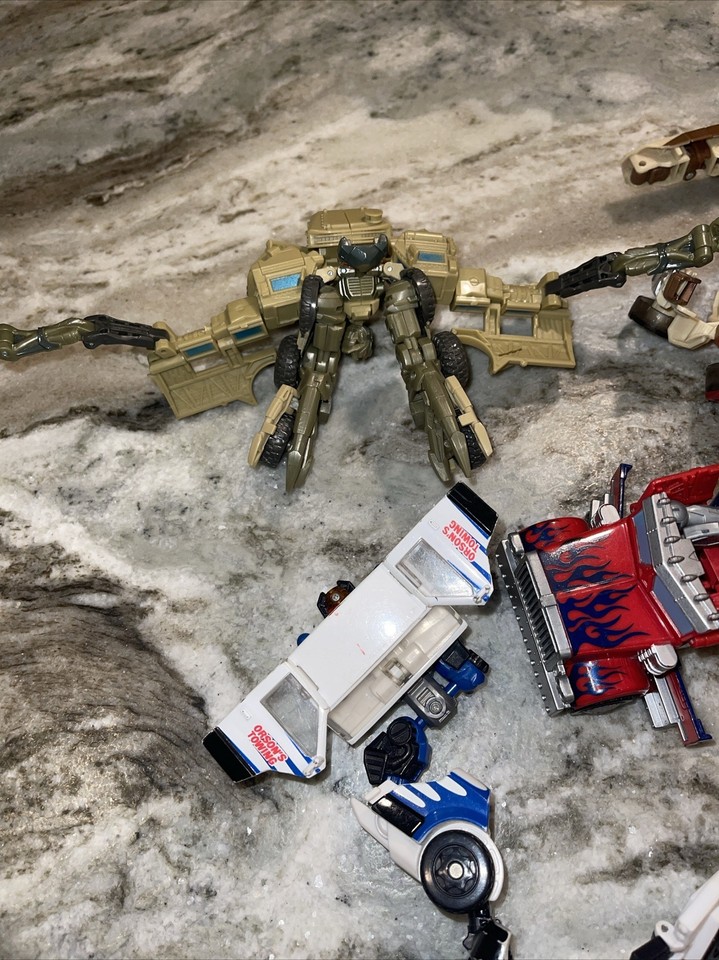 Transformer Junk Yard Huge Lot Mixed Years And Models Vehicles Figures ...