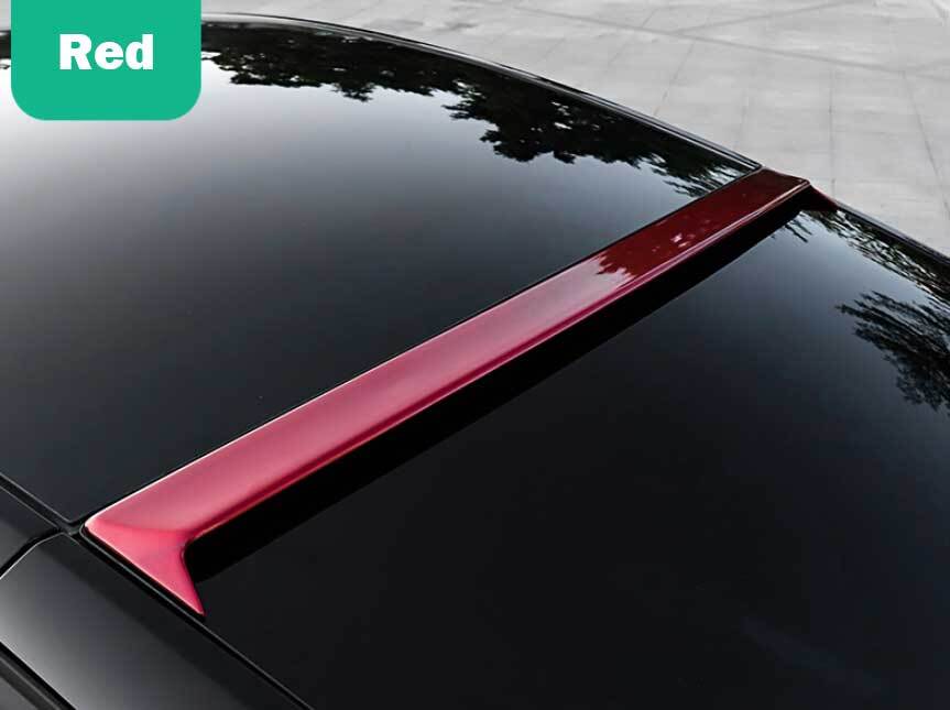 Roof Trunk Spoiler Wing Flap Gloss Red 1PCS Fit For Tesla Model Y 2020 ...