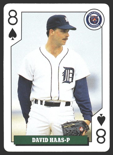 1992 Bicycle Baseball Rookies Playing Cards - Dave Haas #8S for sale ...