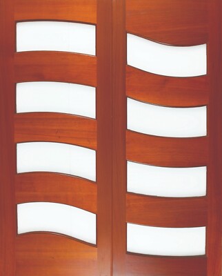 Entry doors - Wave - All Sizes - Timber Door | eBay Australia