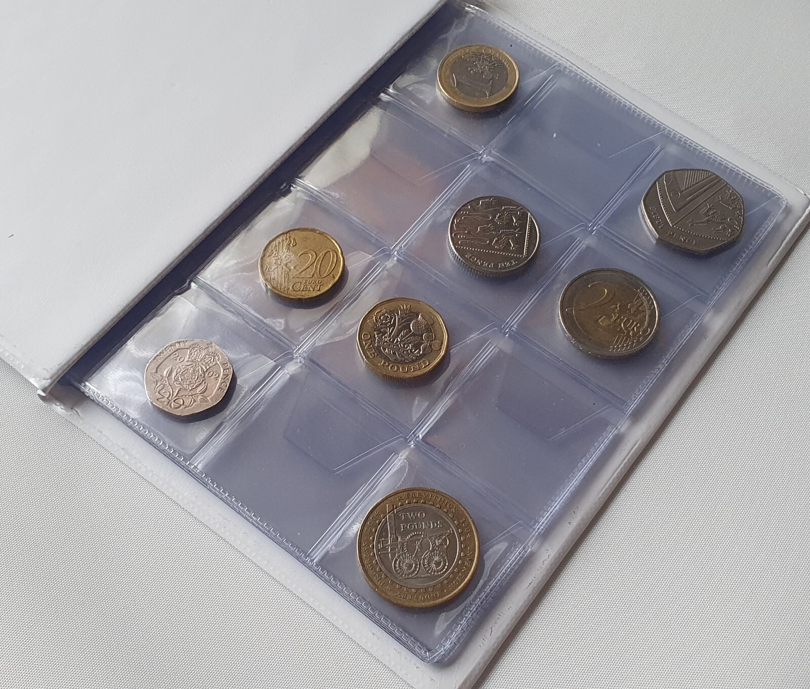 White 50p Schulz Album Coin 96 Spaces Coins Storage Folder Collector £2 ...