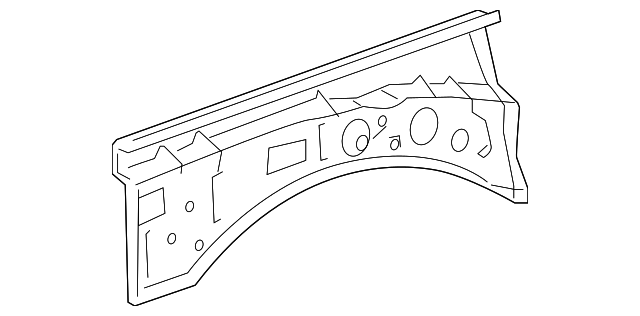 TOYOTA OEM 05-15 Tacoma Fender-upper Rail Left 5371404010 for sale ...