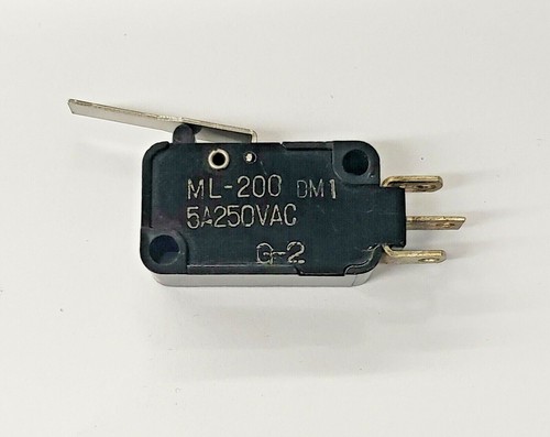 Mulon ML-200 DM1 SPDT-N/O, OFF-(ON) Short Lever micro switch 5A ...