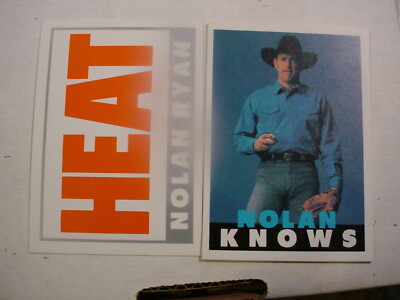 1990 Nolan Ryan Nolan Knows Cowboy Color Heat on Back | eBay