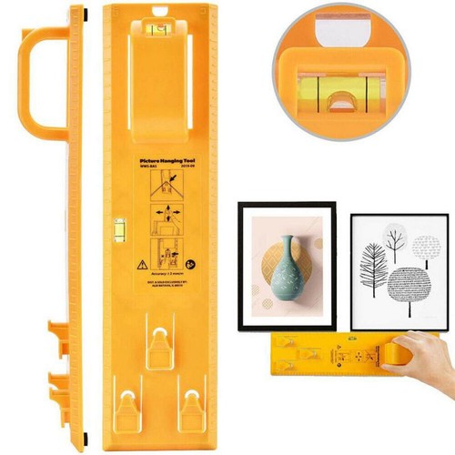 DIY Photo Frame Level Ruler Picture Frame Hanger Hooks Easy Wall ...
