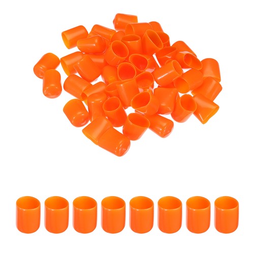 50pcs 16mm Rubber End Caps Cover PVC Vinyl Screw Thread Protector ...