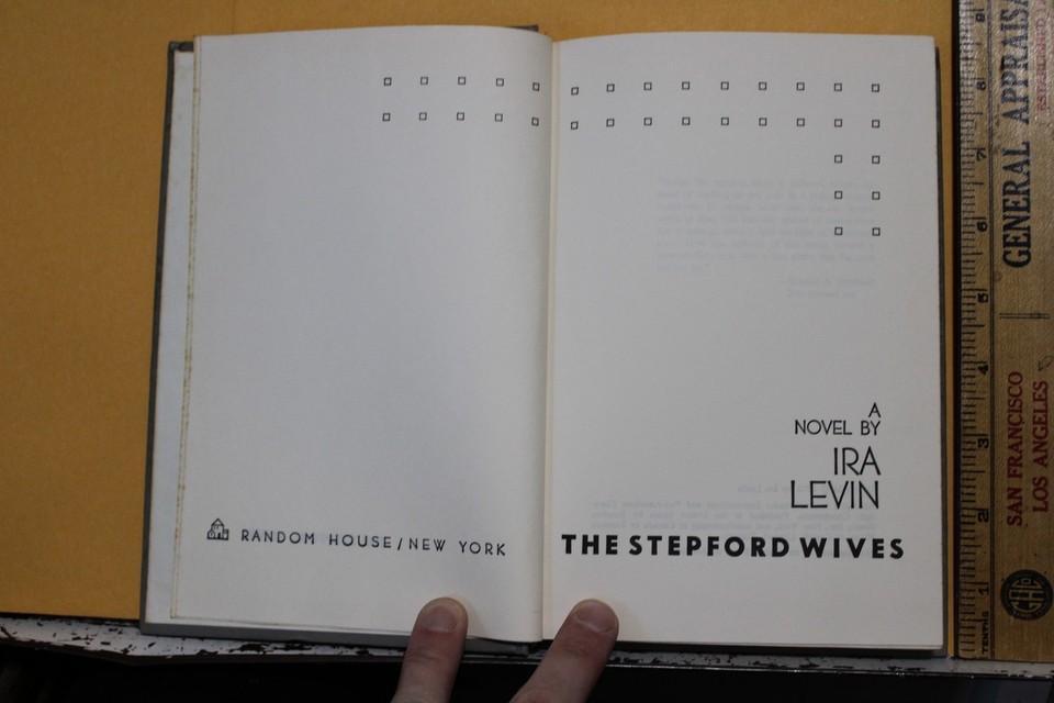 1972 Stepford Wives Book Novel Random House Ira Levin | eBay