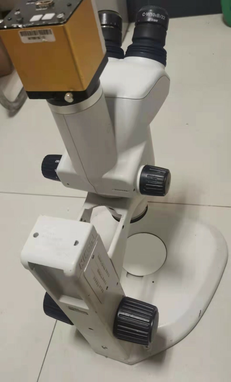 Nikon SMZ745T TRINOCULAR STEREO MICROSCOPE+10X EYEPIECES,Stand BASE, NO ...
