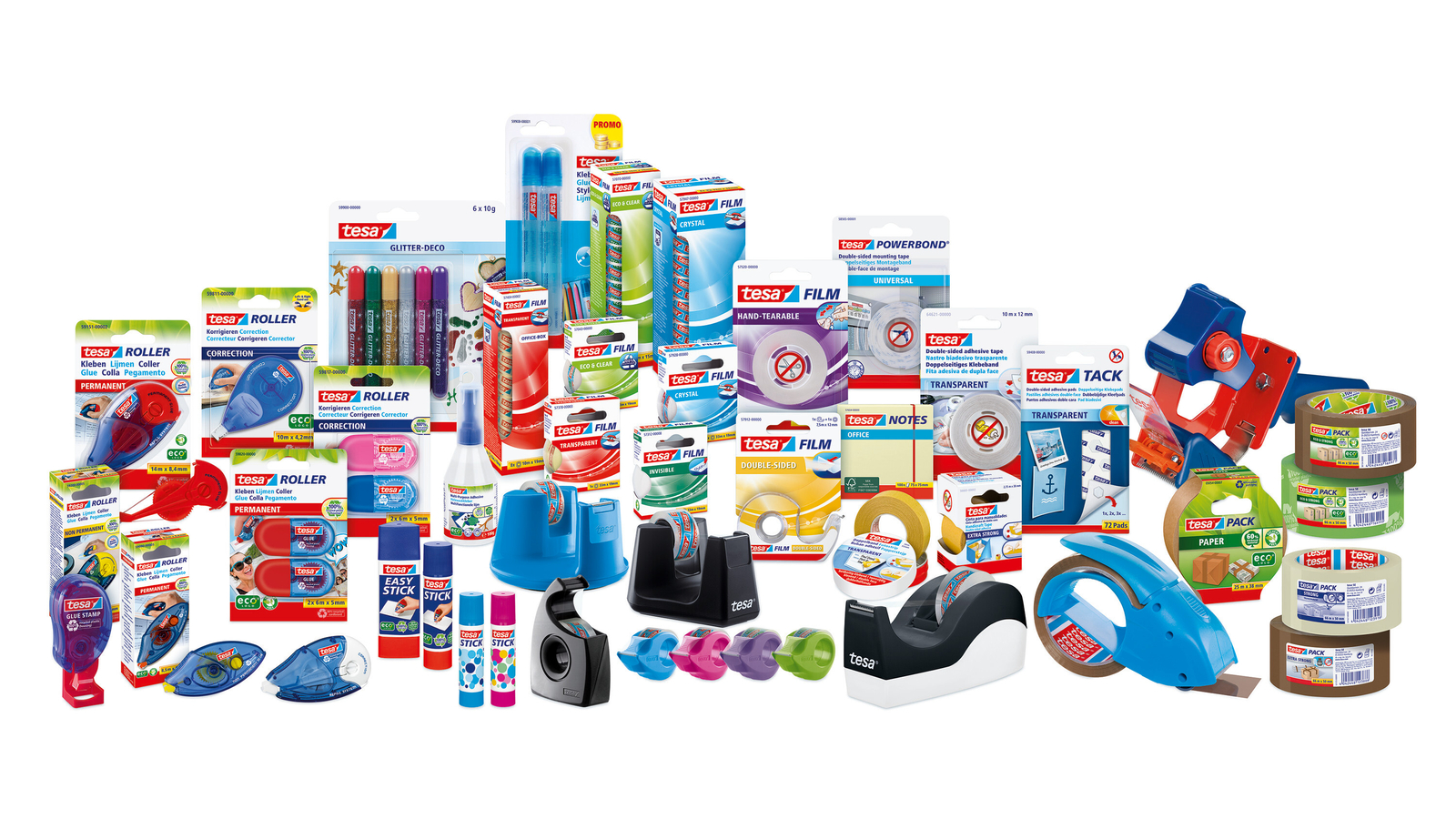 tesa Paketklebeband Abroller Pack' n' Go - Packbandabroller - Blau ...