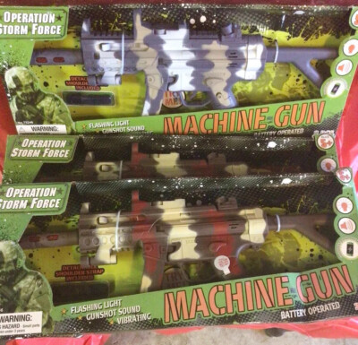 Operation Storm Force Light Up Machine Gun Military Toy Kids 5+ free ...