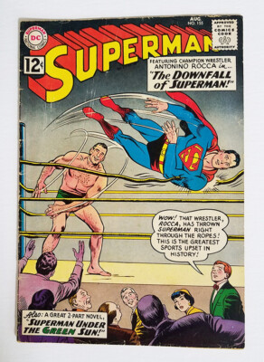 Superman #155 1962 DC Silver Age comic Curt Swan -c Superman vs Antonio ...