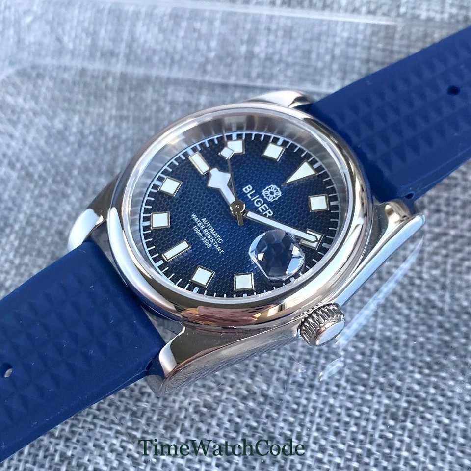 Bliger Automatic Watch for Men 36mm or 39mm NH35 Sapphire Crystal Auto ...