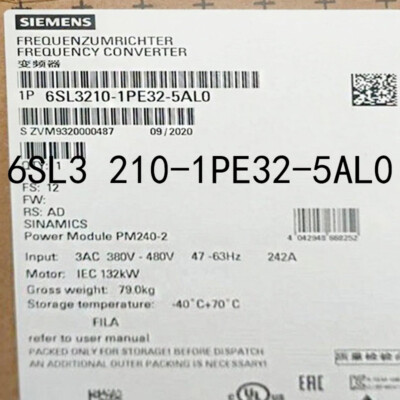 1PCS Siemens Brand new 6SL3210-1PE32-5AL0 6SL3 210-1PE32-5AL0 132KW PLC ...
