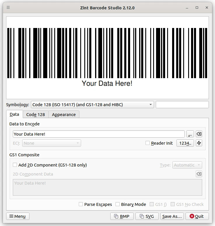 Zint Studio - Professional Barcode, QR Code Generator (Creator, Maker ...