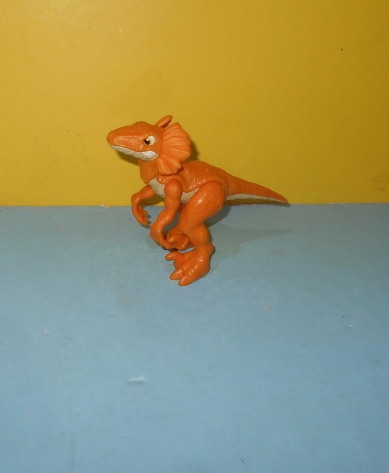 Small Imaginext Raptor Dinosaurs Fisher Price Mattel Orange Replacement ...