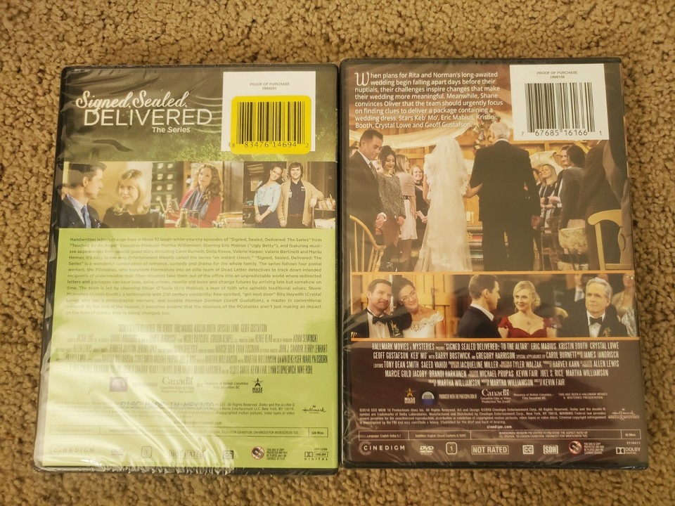 DVD - Lot of 'Signed, Sealed, Delivered' Series, 2 Cases w/DVDs, both ...