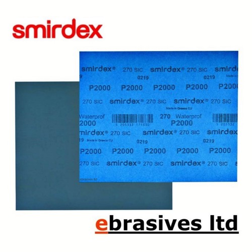 Smirdex 270 WPF wet and dry sandpaper sheets 230 x 280mm waterproof P80 ...