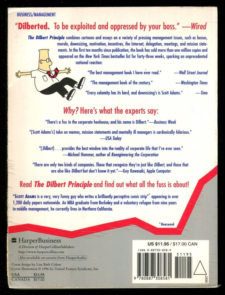 Dilbert Principle Paperback HarperBusiness 1997 Scott Adams Business ...