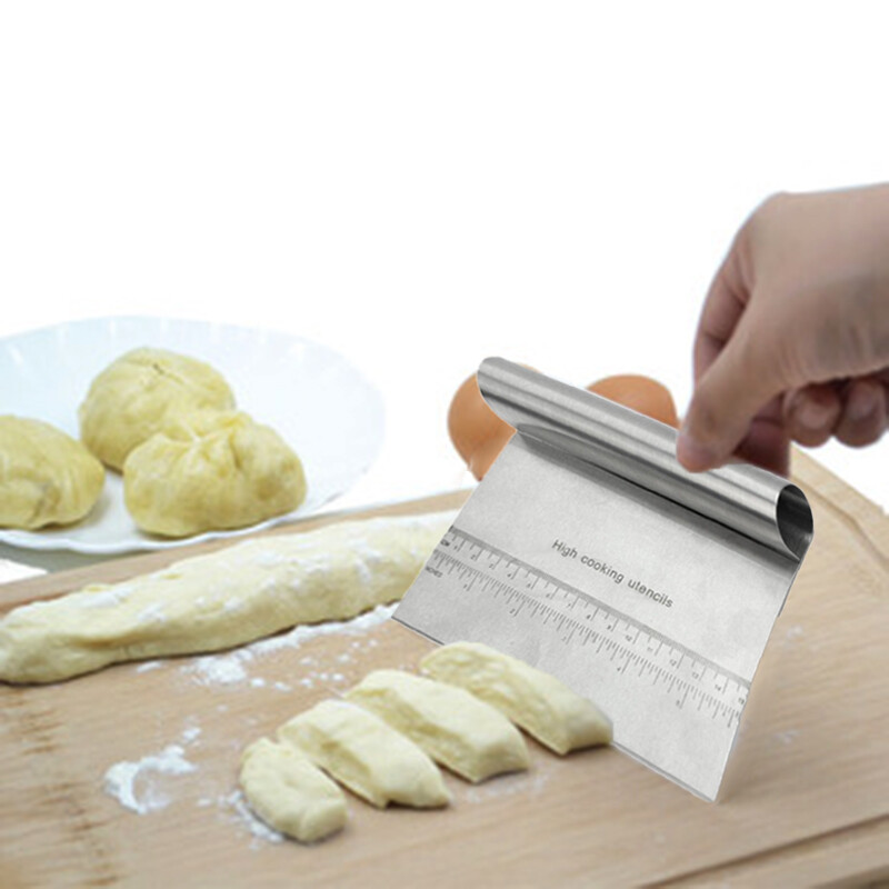 Dough Pastry Pizza Scraper/Cutter/Chopper Stainless Steel with ...
