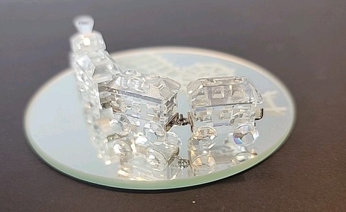 Swarovski Crystal 4pc Mini Train Set #193014 with Track Mirror ...