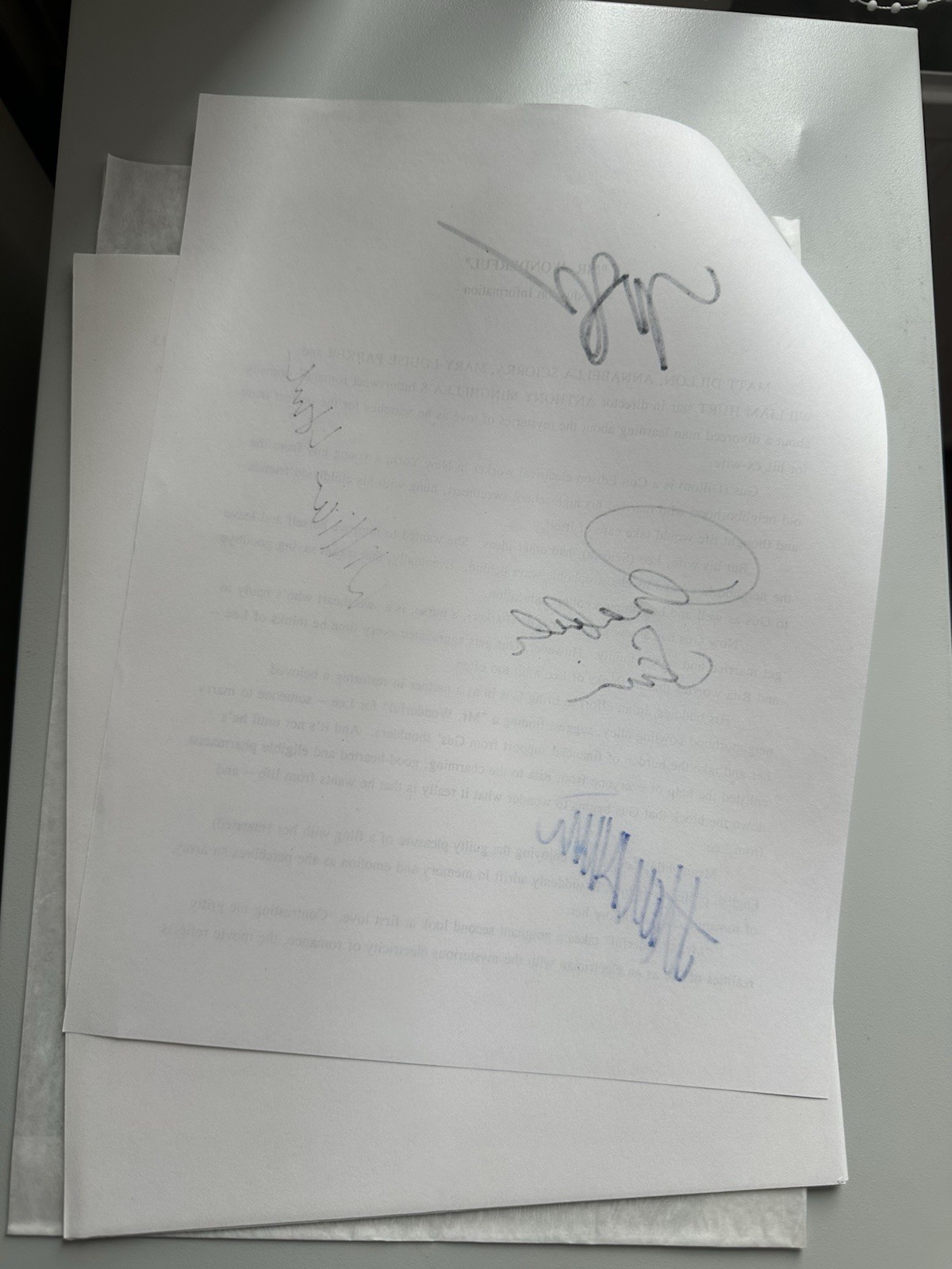 William Hurt, Matt Dillon Signed Autograph + 2 Mr Wonderful Production ...