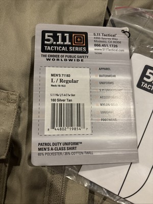 Large Reg 511 Tactical Men's Uniform Twill PDU Class A Short Sleeve ...