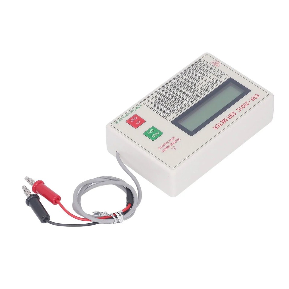 1 PC ABS Handheld ESR DCR Capacitor Tester High Accuracy Capacitance ...
