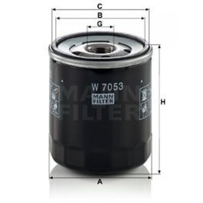 Ölfilter MANN-FILTER W7053 für Peugeot 205 II 505 405 I 605 | eBay