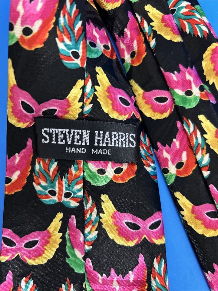 Steven Harris Mardi Gras Necktie Carnival Masks New Orleans Louisiana ...