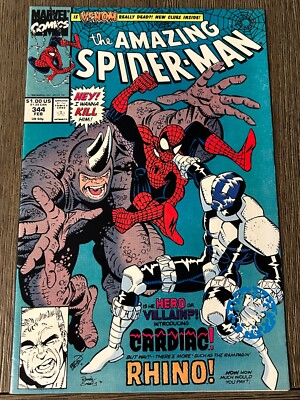 Amazing Spider-Man #344 (1991) 1st Appearance of Cletus Kasady Carnage ...