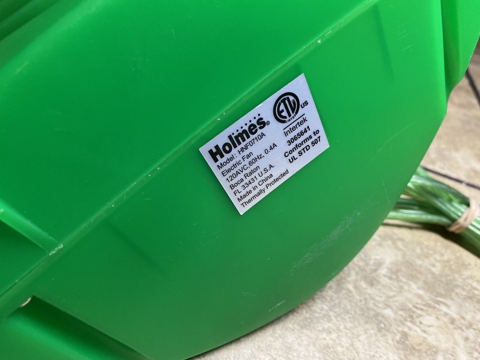 Holmes Tropicool Fan Green Purple Desktop Vintage 1990s Works great | eBay