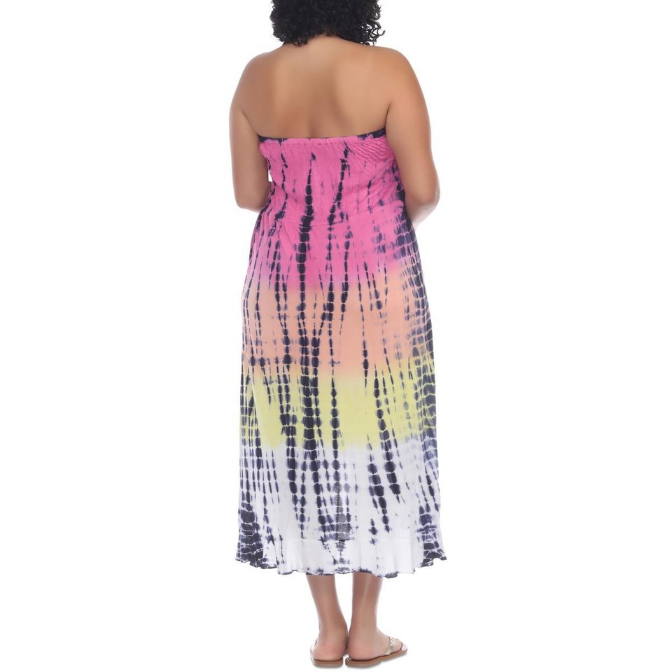 Raviya Womens Pink Tie-Dye Summer Dress Cover-Up Plus 3X BHFO 2114 | eBay