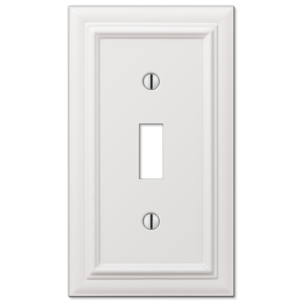 White Light Switch Cover Continental Wallplate Decora Toggle Rocker ...