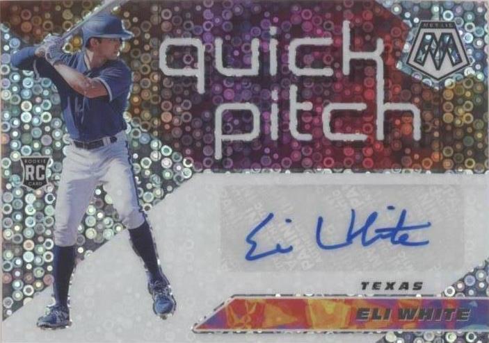 2021 Panini Mosaic - Quick Pitch Autographs Eli White #QPA-EW (AU, RC ...