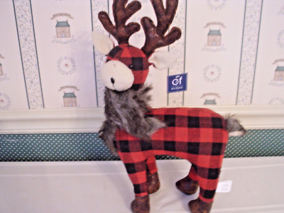 C&F HOME -16" BUFFALO CHECK DEER FIGURE -NEW | eBay