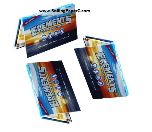 SEALED BOX SINGLE WIDE ELEMENTS Rice Cigarette Rolling Papers 25 PACKS ...