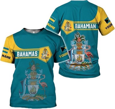 Custom Bahamas Shirts 3D Bahamas T-Shirt Bahamas Shirts for Men Bahamas ...