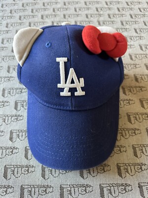 LA DODGERS HELLO KITTY Night Hat Ears MLB Sanrio World Series Ohtani ...