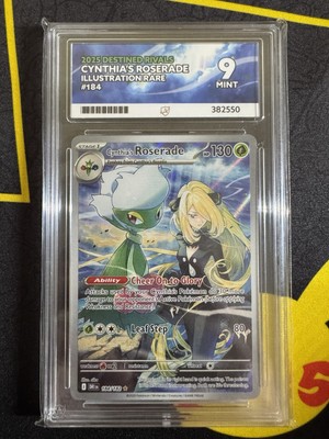 Pokemon - Cynthia's Roserade 184/182 Illustration Rare - Destined ...