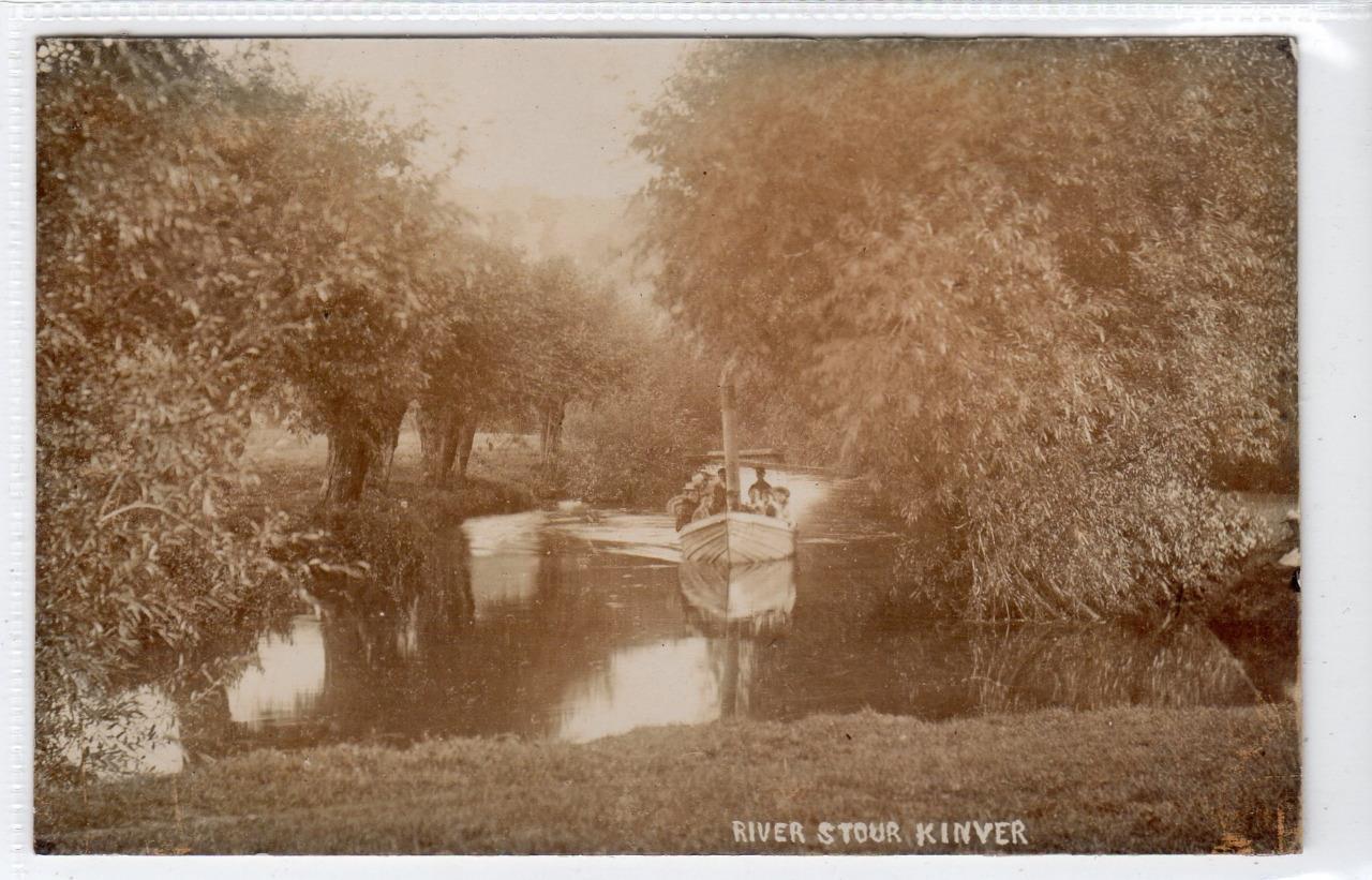 RIVER STOUR, KINVER: Staffordshire postcard with steam boat (C38444) | eBay