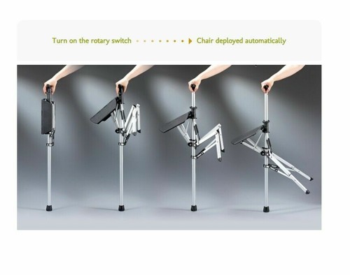 NEW TA-DA Chair Folding Aluminum Cane Chair Portable Walking Stick TADA (BLACK) | eBay