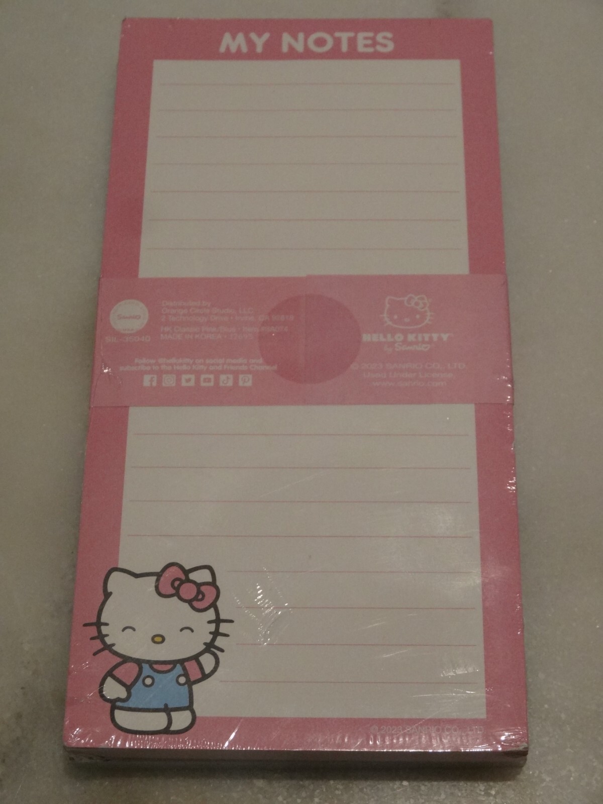 Hello Kitty Notepad Set-2 Different Pads-70 Sheets Each For A Total Of 140-New | eBay