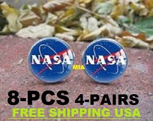 8-PCS NASA Official Logo Round Cufflink Silver Color FREE SHIPPING 4 ...