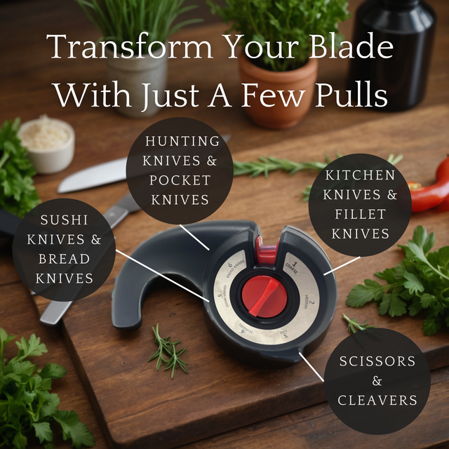 Cutlery Mania Knife Sharpening Tool, 6 in 1 Kitchen Knife and Scissor ...