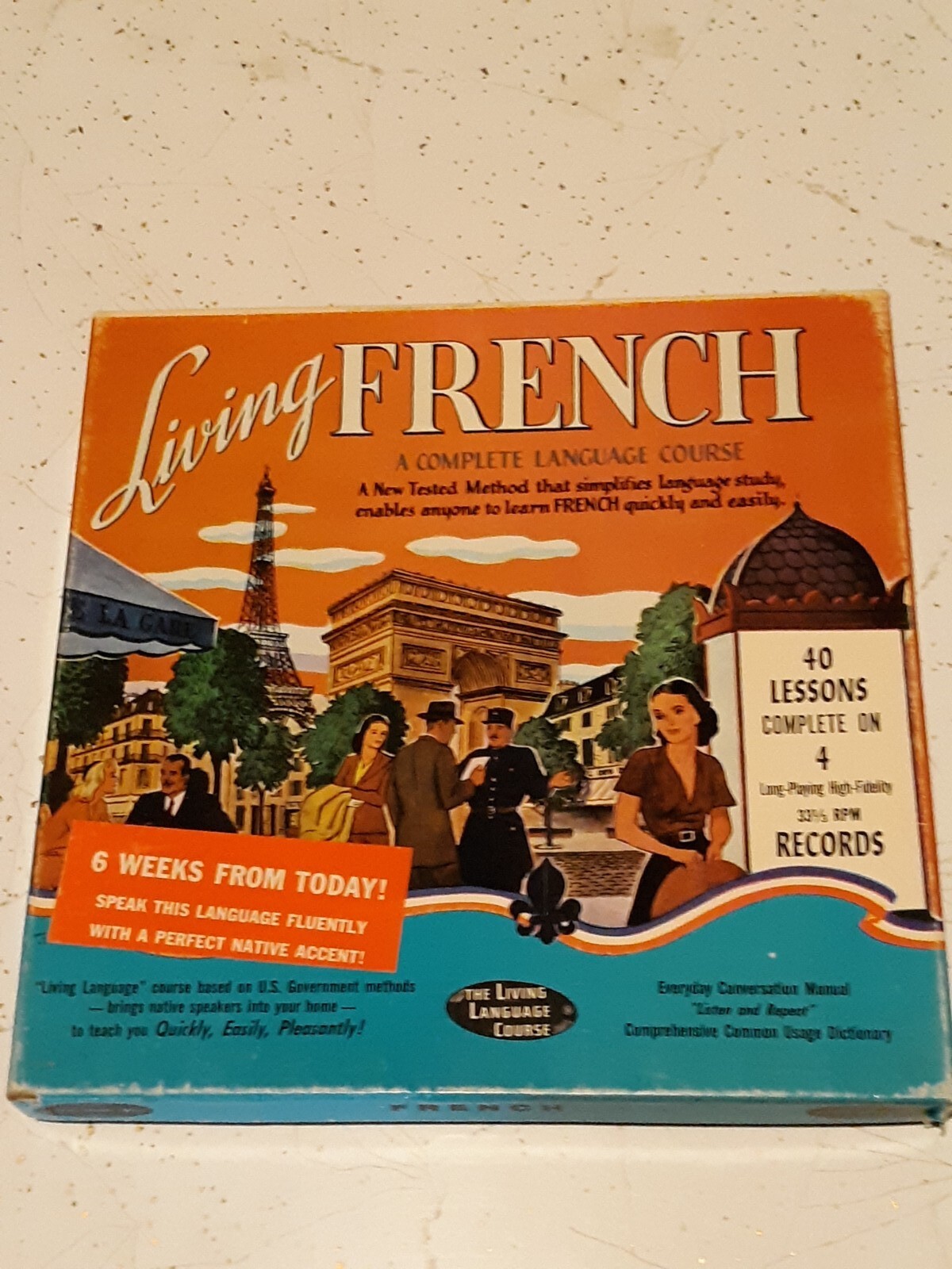 Living French Complete Language Course Set of 4 Records. Long Playing ...